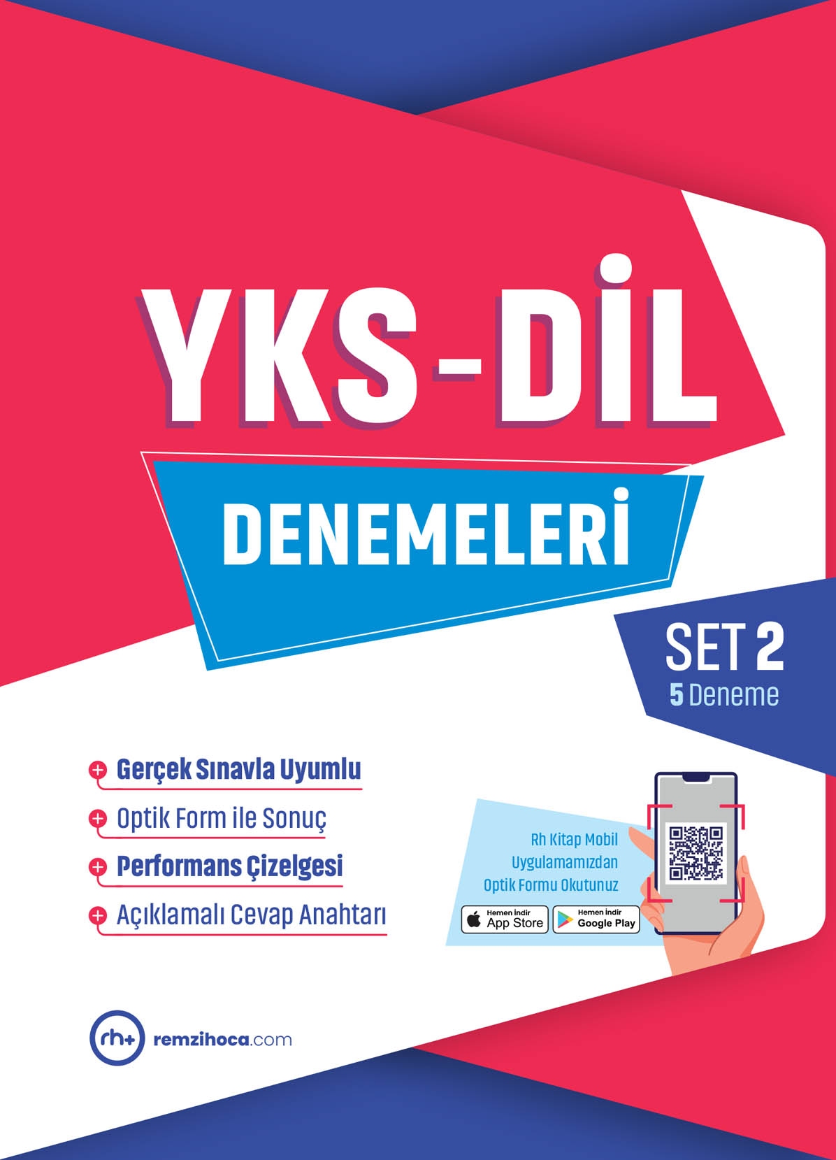 YDT (YKSDİL) Deneme Setleri - Optik Form ve Mobil Uygulama - Remzi Hoca